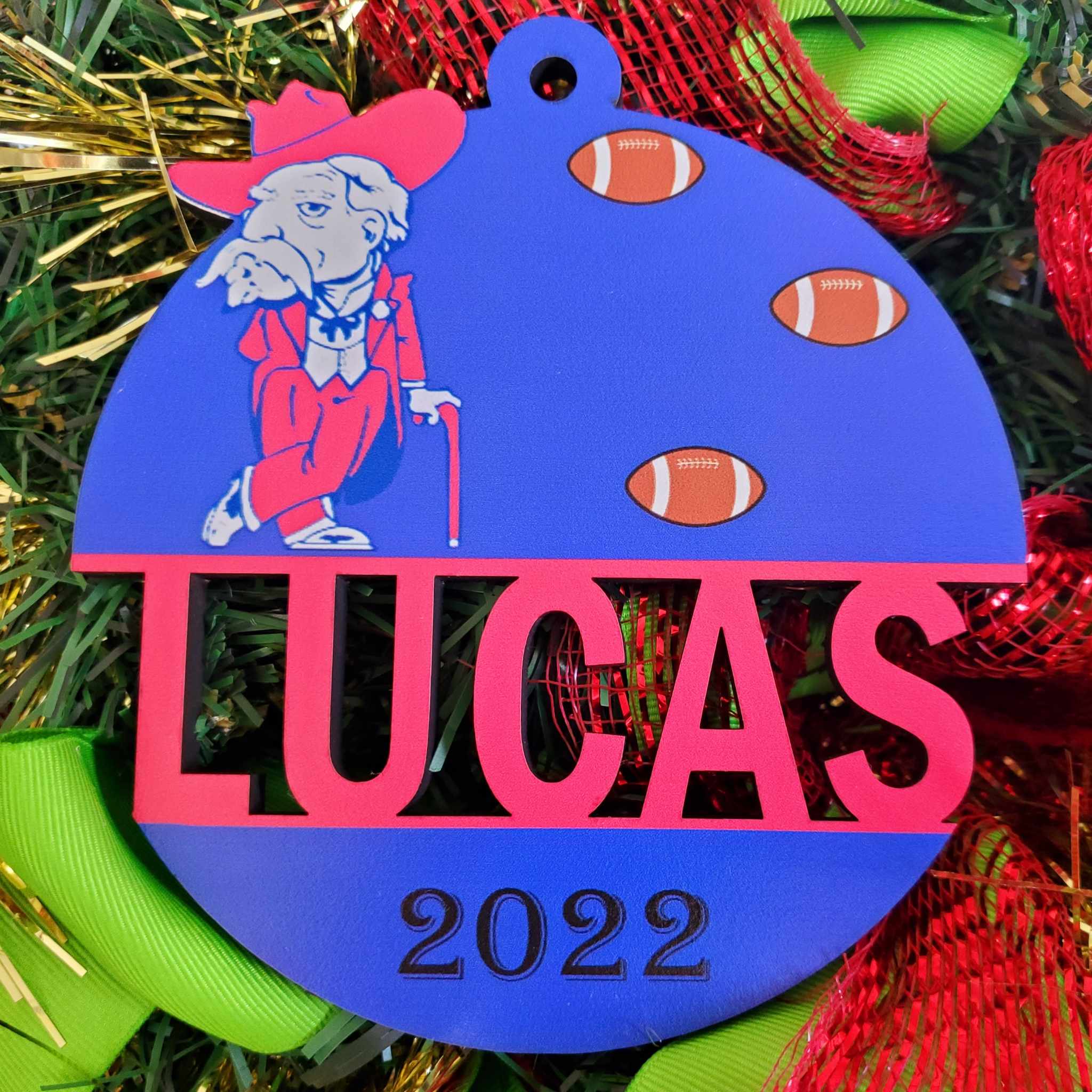 Ole Miss Ornament - Dad's Wooden Garage