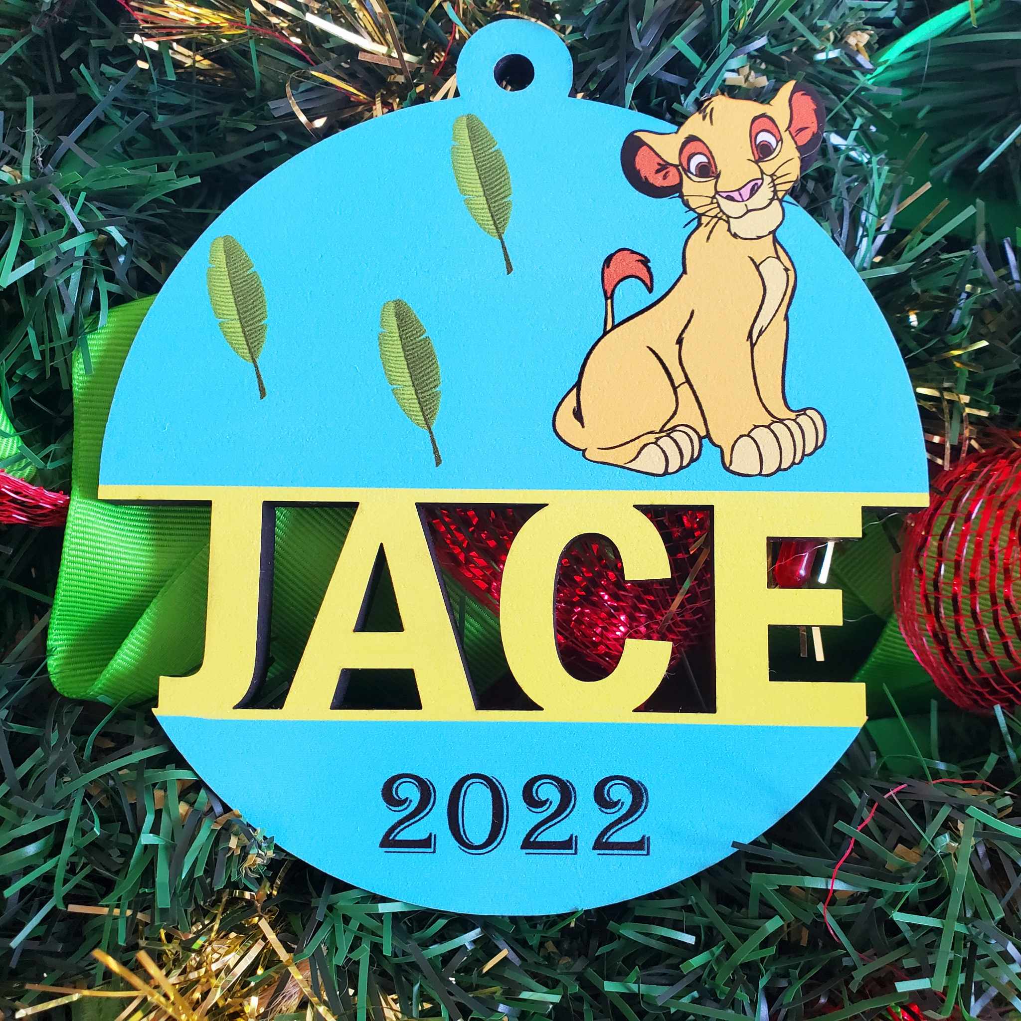 Simba Ornament - Dad's Wooden Garage
